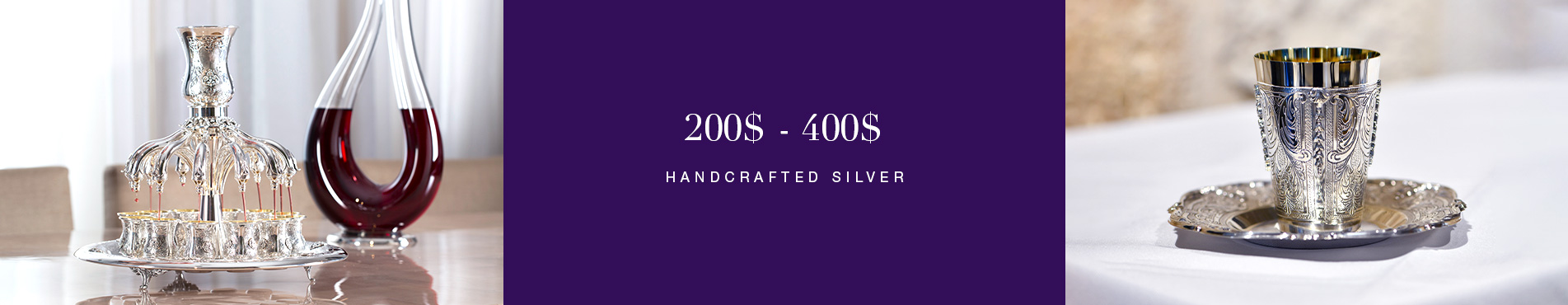 Hazorfim - Handmade Silver Candlesticks, Candelabras And Menorahs